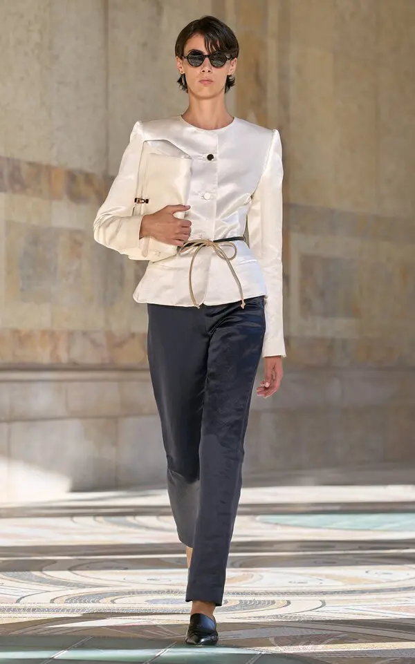 Gabriela Hearst Aina Linen-silk Tapered Pants