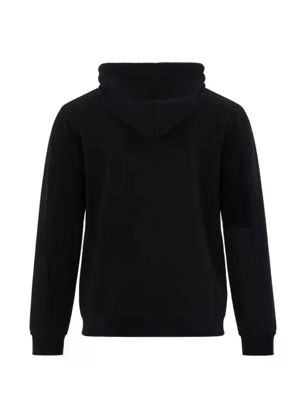 EA7 Logo-embroidered Hoodie