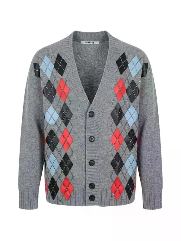 Vivetta Diamond-embroidered Cardigan