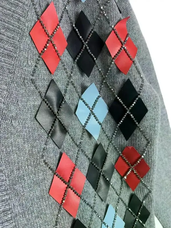 Vivetta Diamond-embroidered Cardigan