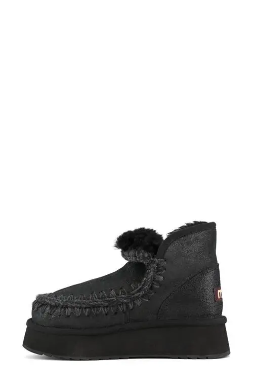 Mou Mini Platform Genuine Shearling Boot
