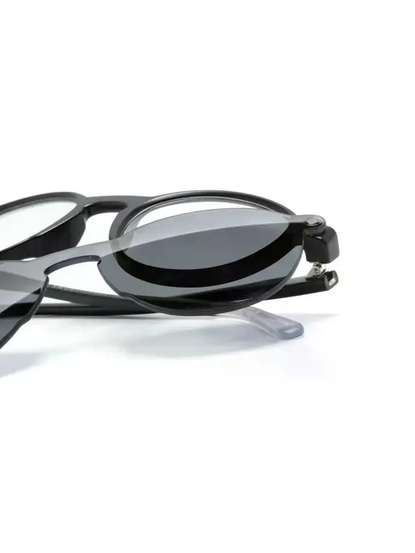 SNOB Lillo Round-frame Clip-on Sunglasses