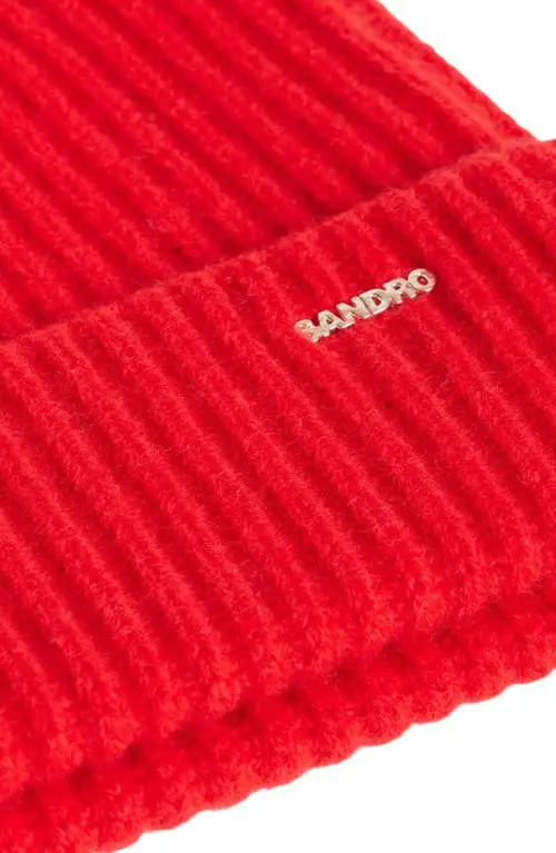 Sandro Wool And Cashmere Hat