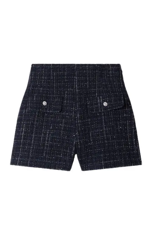 Sandro Decorative Tweed Shorts
