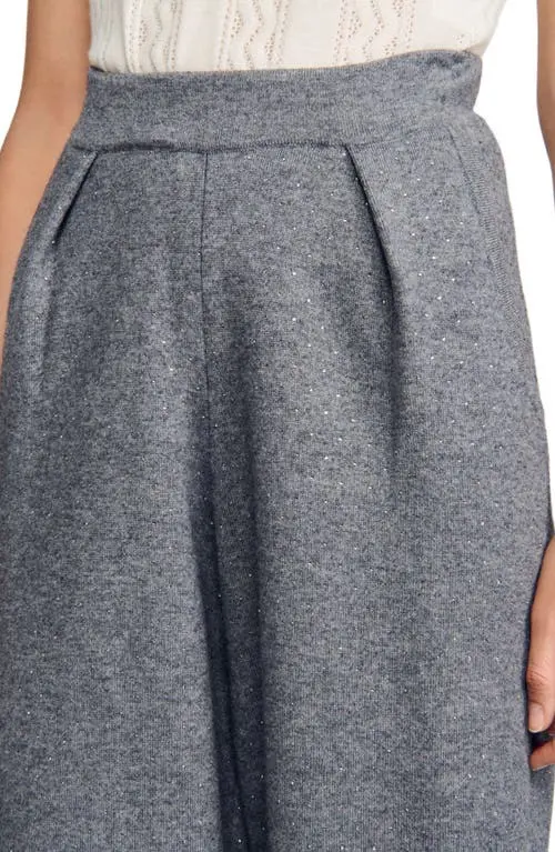 Sandro Rhinestone Barrel-leg Joggers