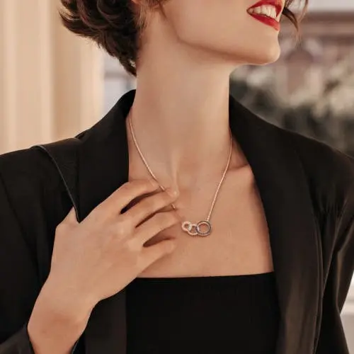 JULIANNA B. Diamond Circle Link Necklace