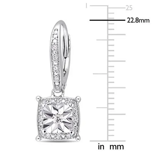 JULIANNA B. Diamond Leverback Earrings