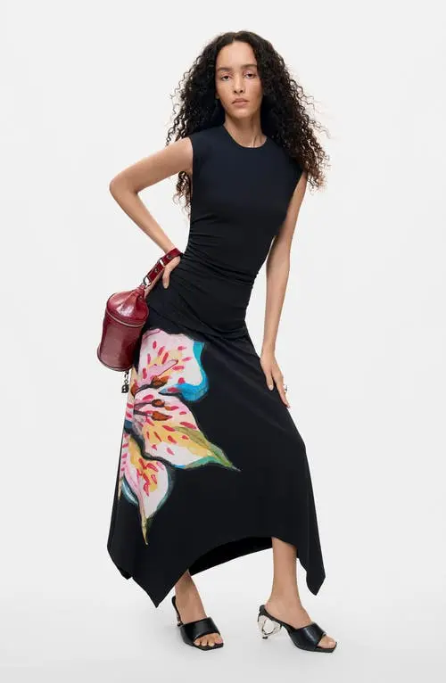 Desigual Asymmetrical Floral Sleeveless Dress