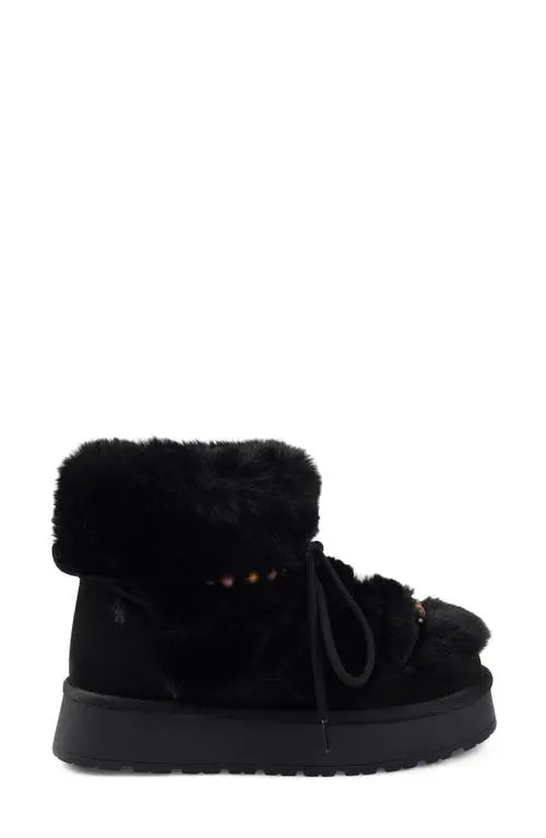ROCK AND CANDY Ballentine Faux Fur Boot - Black