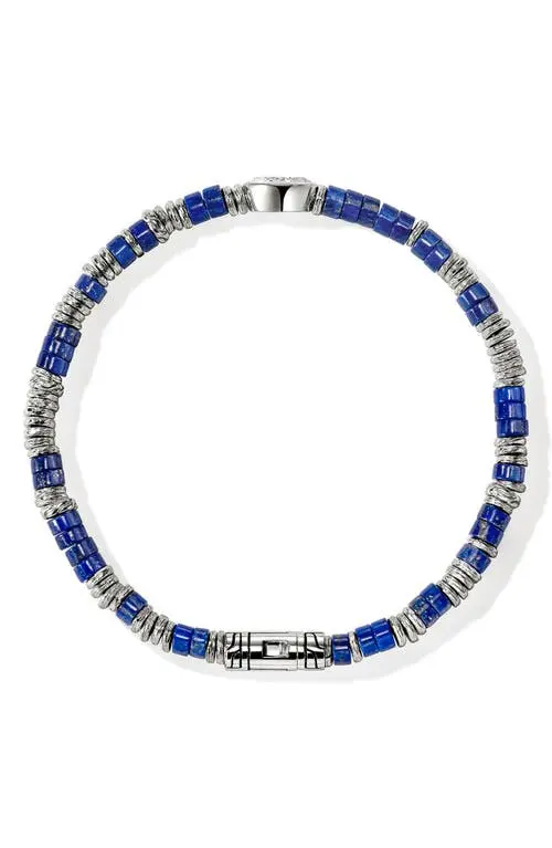 John Hardy Lovestruck Lapis Lazuli & Lab Grown Diamond Heishi Bracelet