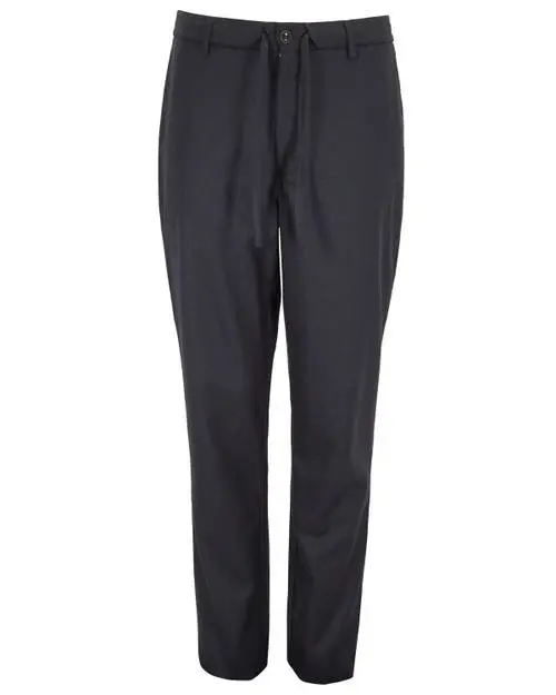 LORDS OF HARLECH Wool Drawstring Pant - Black