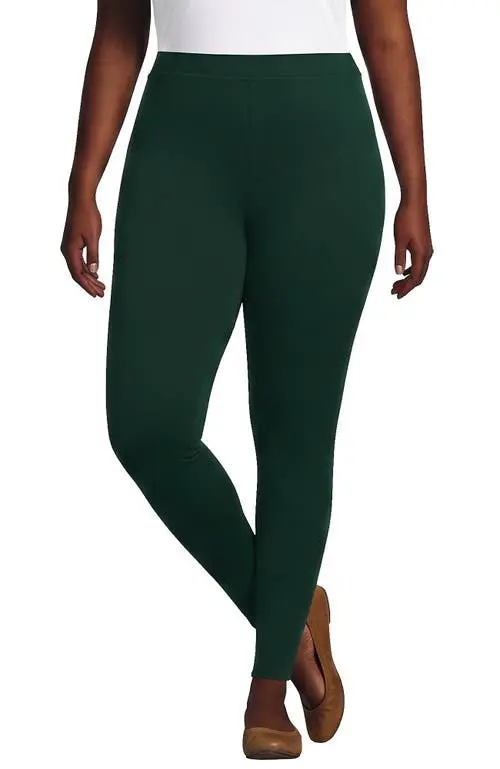 LANDS' END High Rise Serious Sweats Fleece Lined Pocket Leggings