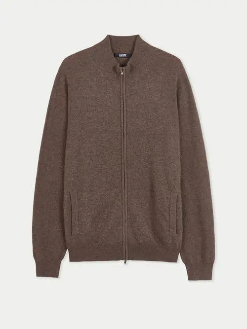Gobi Cashmere Cashmere Full-zip Stand-collar Cardigan