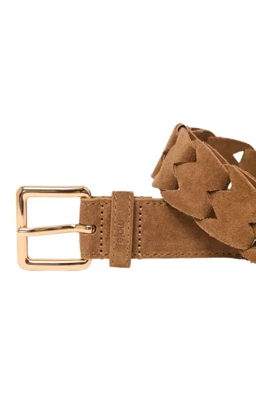 Maje Braided Suede Belt
