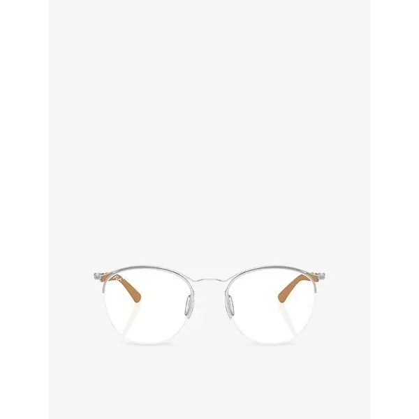 Ray-ban Rx7553 Round-frame Metal Optical Glasses - Silver
