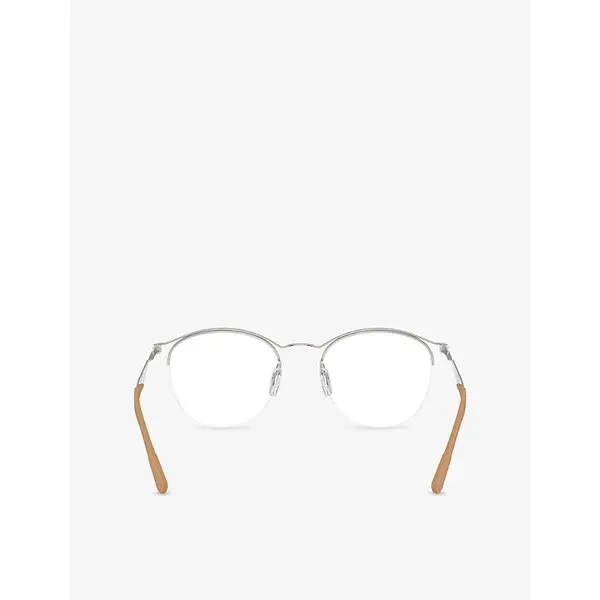 Ray-ban Rx7553 Round-frame Metal Optical Glasses