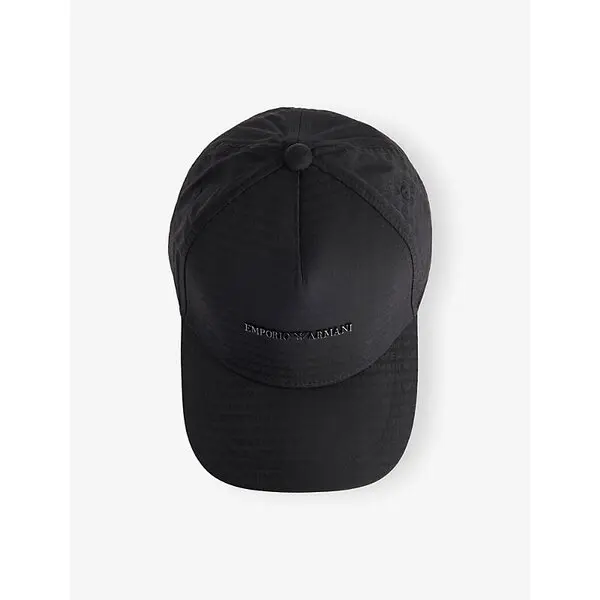 Emporio Armani Logo Plaque Woven Cap