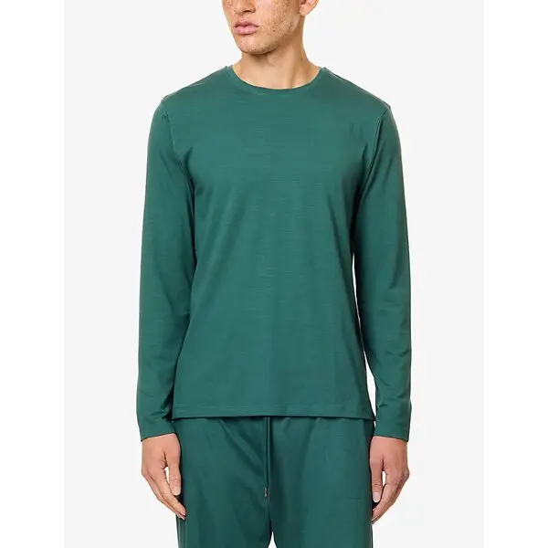 Derek Rose Basel Long-sleeve Micro Modal Jersey T-shirt Xxl