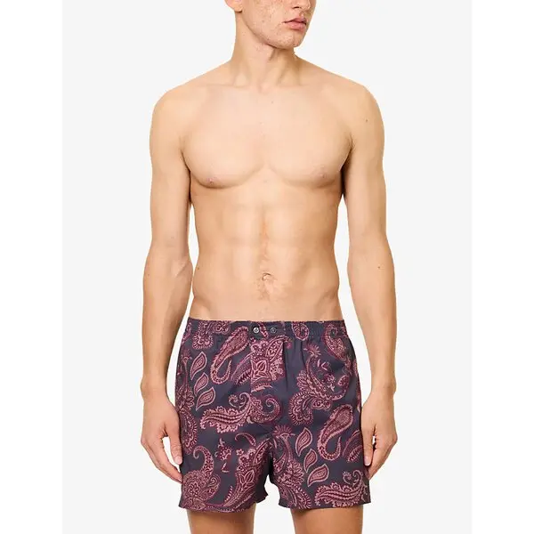 Derek Rose Ledbury Classic-fit Cotton Boxer Shorts - Multi