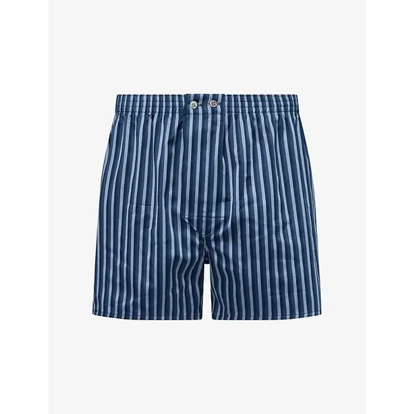 Derek Rose Wellington Classic-fit Cotton Boxer Shorts