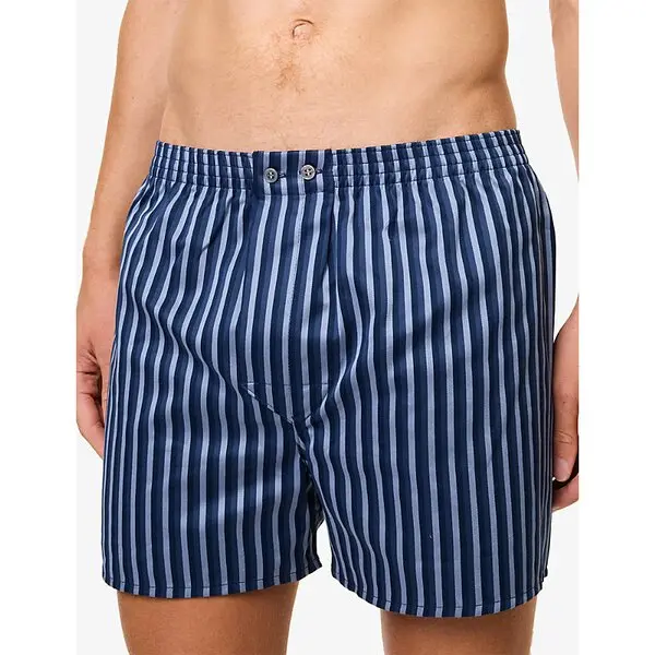 Derek Rose Wellington Classic-fit Cotton Boxer Shorts