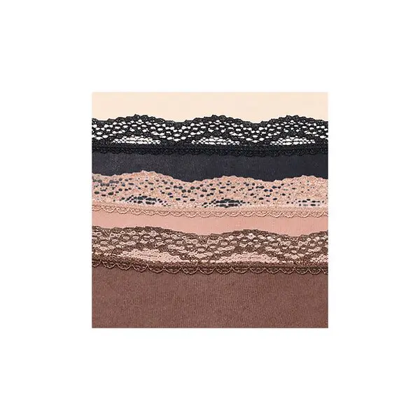 STRIPE & STARE Lace-trim Pack Of Four Stretch-jersey Briefs