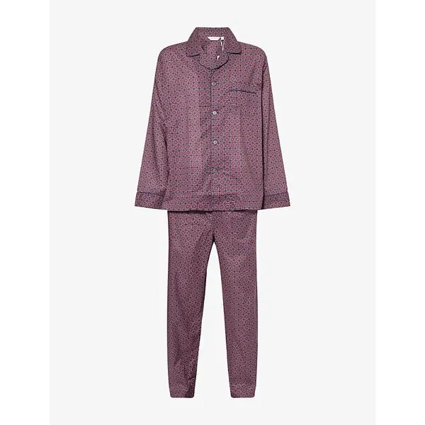 Derek Rose Ledbury Cotton Batiste Pyjama Set
