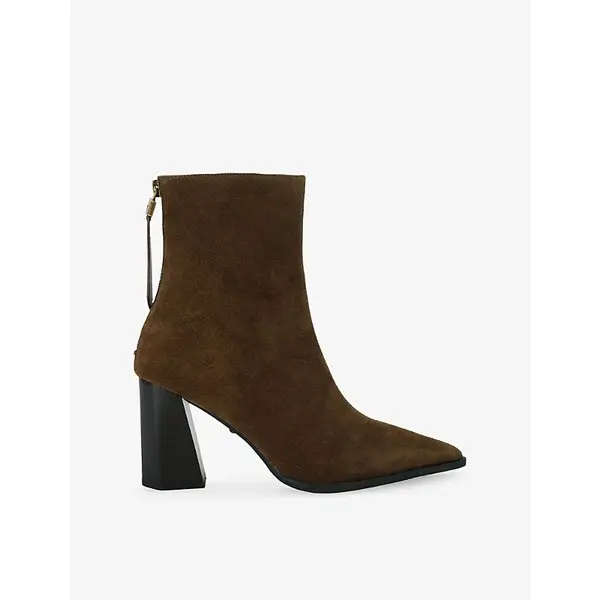 Kurt Geiger Lilly Suede Heeled Ankle Boots