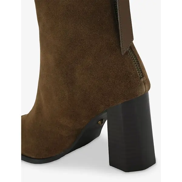 Kurt Geiger Lilly Suede Heeled Ankle Boots