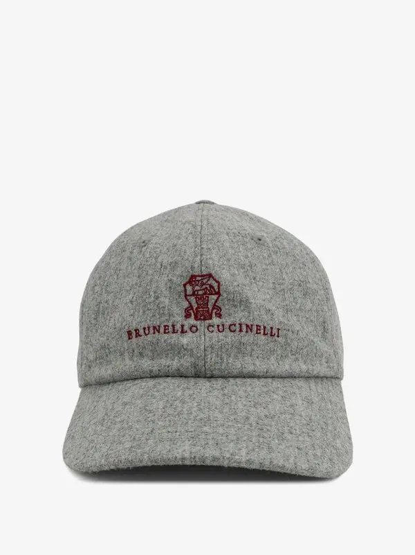 Brunello Cucinelli Virgin Wool Hat - Grey