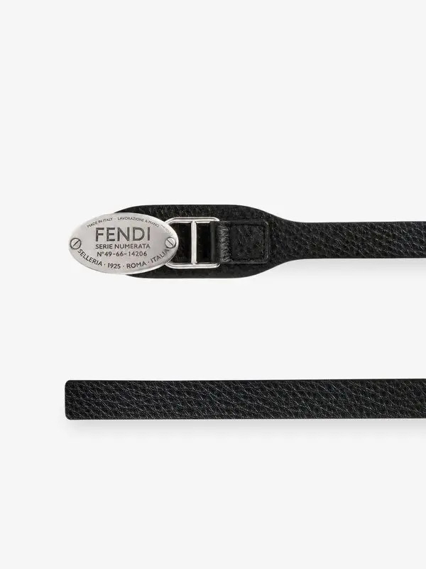 Fendi Selleria Cuoio Romano Leather Belt