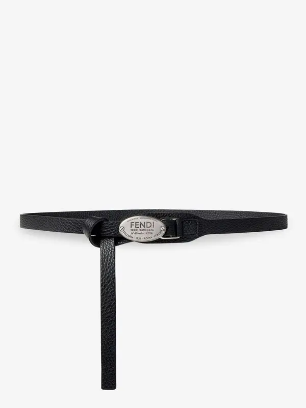 Fendi Selleria Cuoio Romano Leather Belt