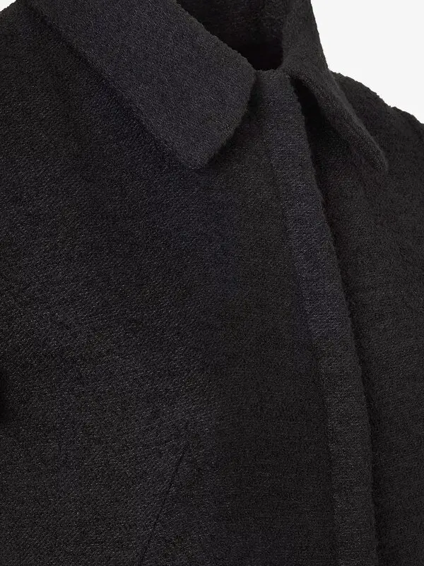 Fendi Wool Blend Long Dress - Black