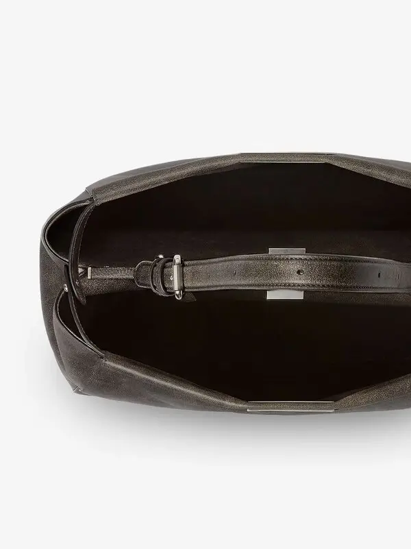 Fendi My Peekaboo Large Leather Shoulder Bag With Vintage Effect