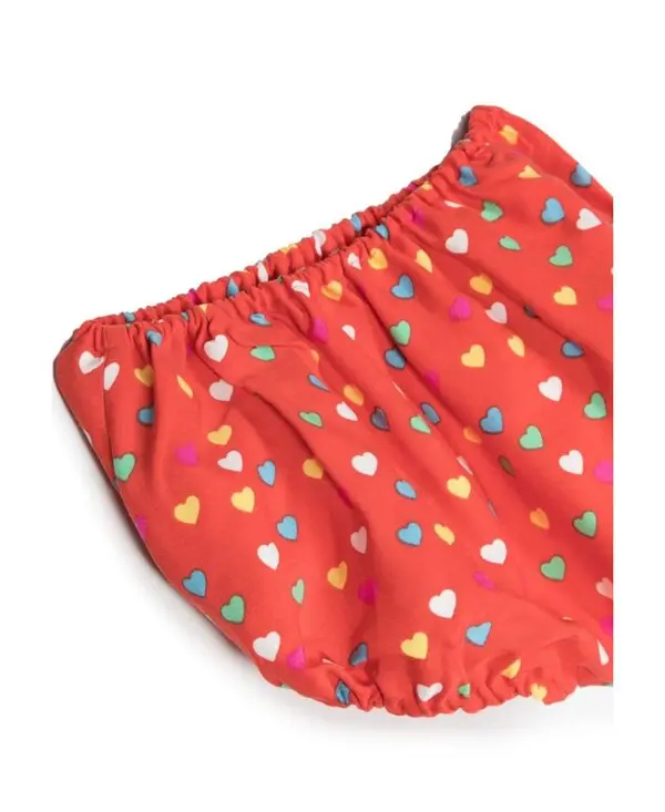Stella McCartney Crew-neck Long-sleeve Dress Floral Balloon Pants