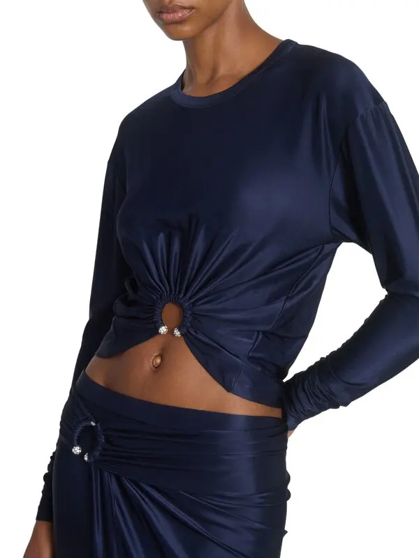 Rabanne Jersey Ring Crop Top