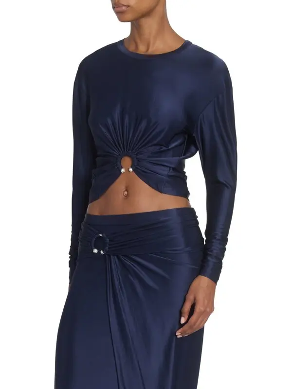 Rabanne Jersey Ring Crop Top