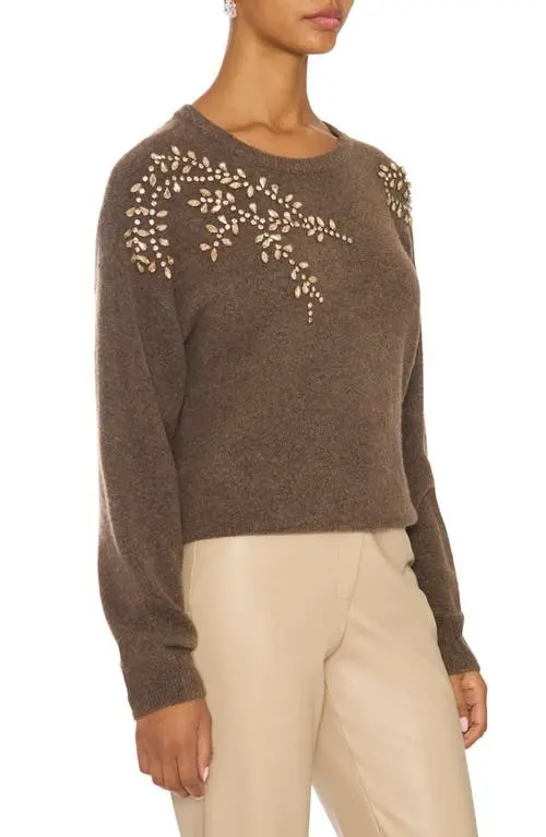Vince Camuto Embellished Crewneck Sweater