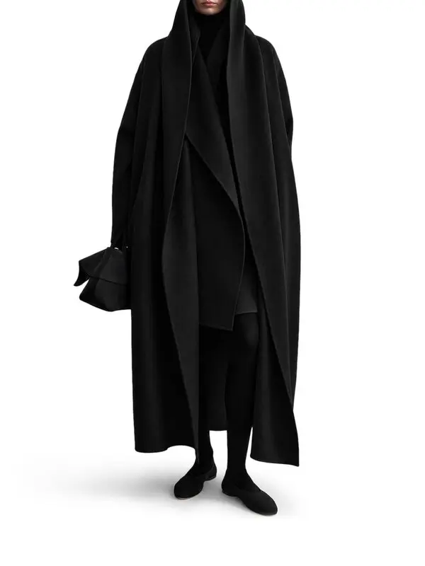 TOTEME Long Wool Coat With Hood