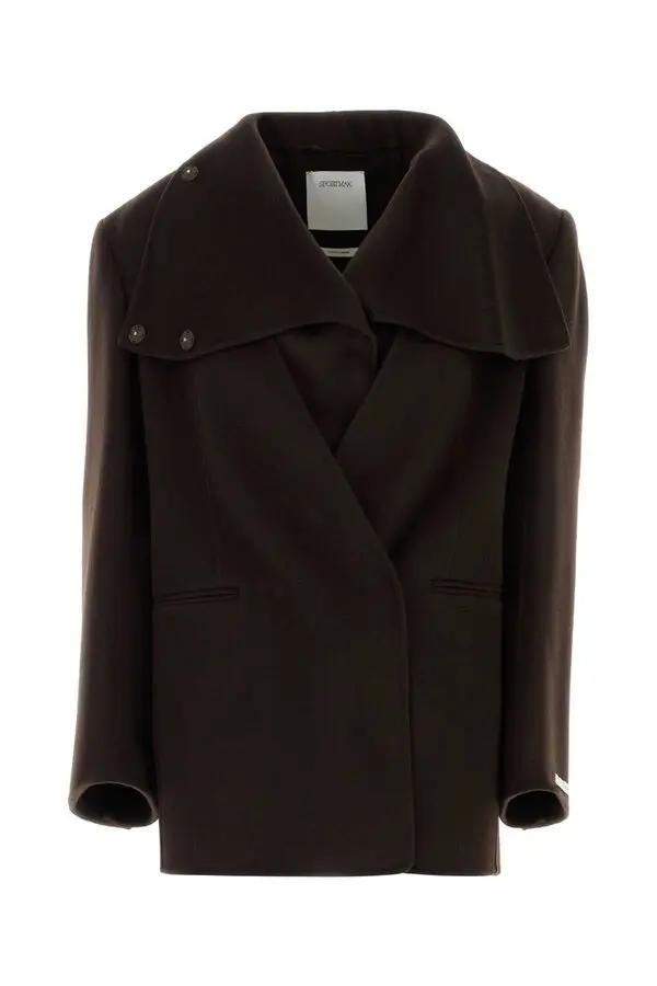 Sportmax Dark Wool Manna Coat