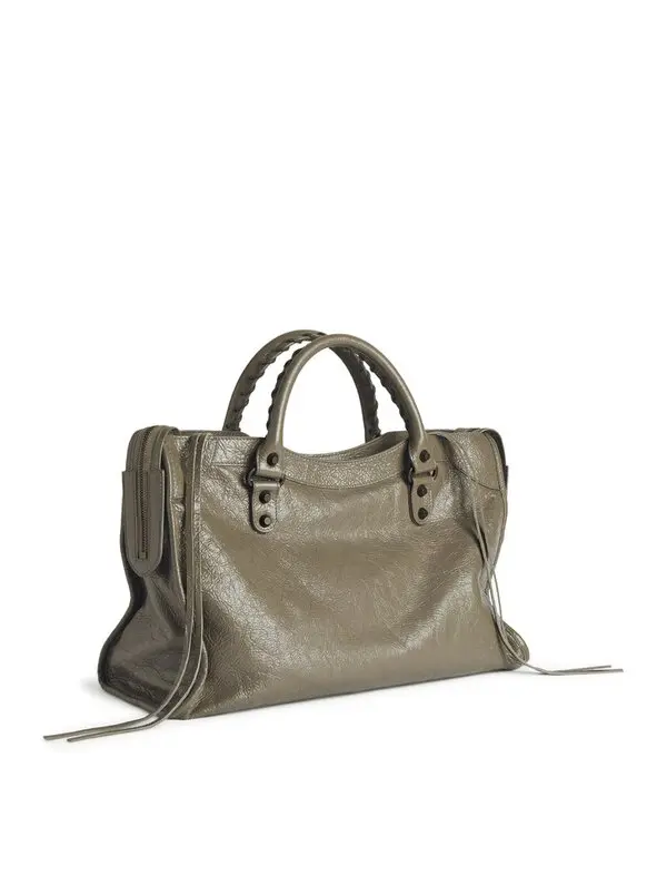 Balenciaga Women`s Le City Medium Bag In Military - Green