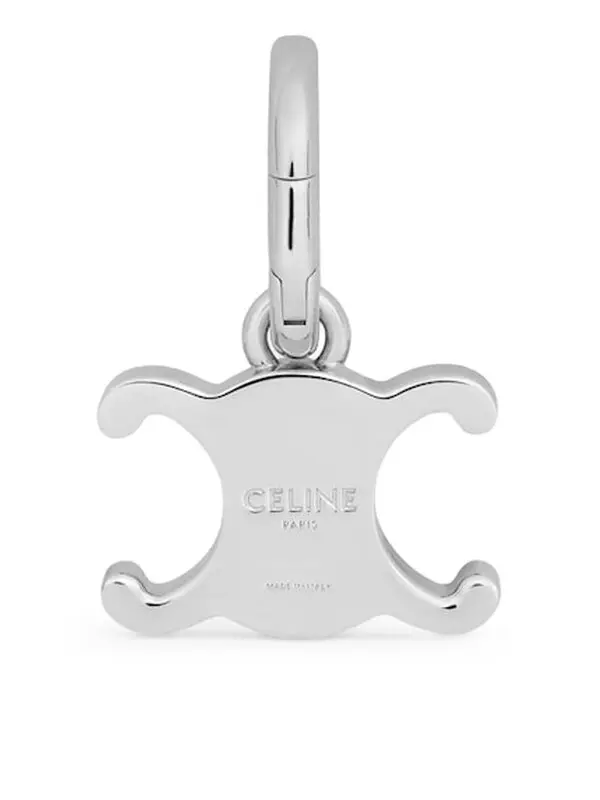 Celine Triomphe Charms In Rhodium-plated Brass