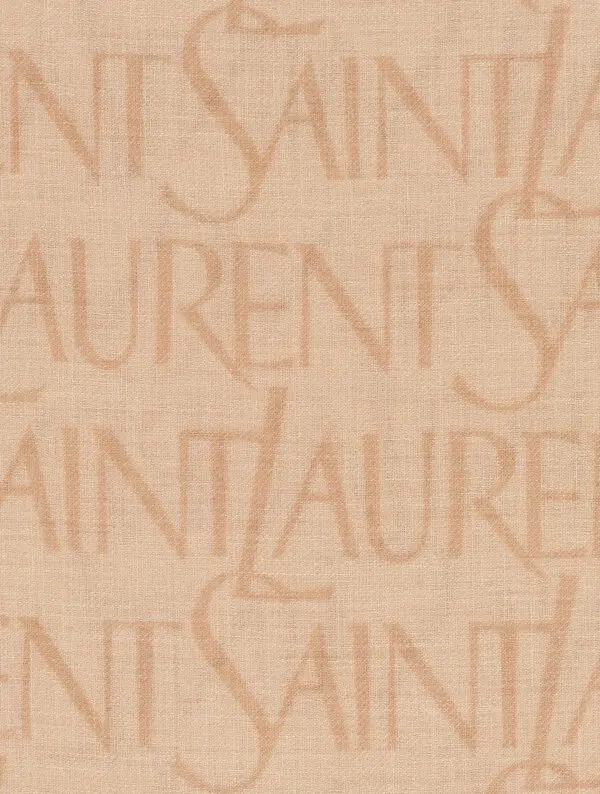 Saint Laurent Large Square Scarf In Modal And Cashmere