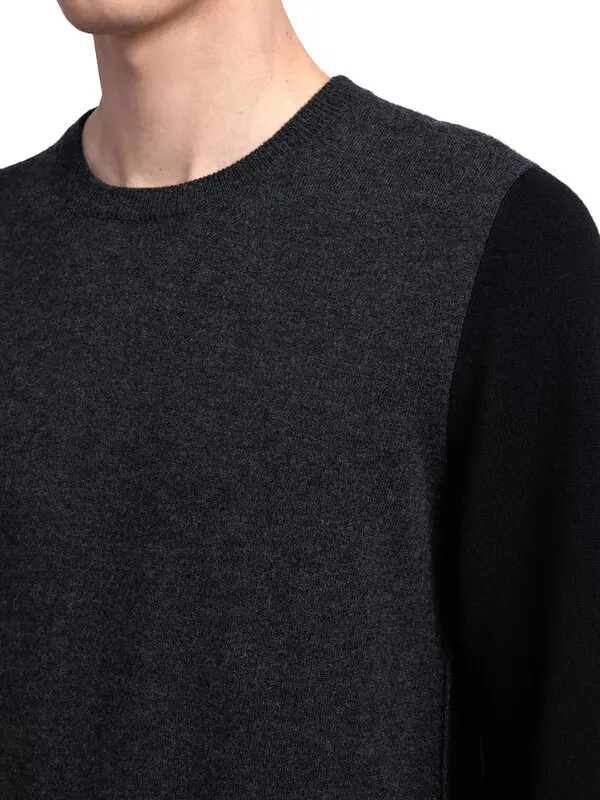 MAISON MARGIELA Color-block Crew-neck Sweater