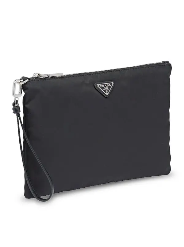 Prada Re-nylon And Saffiano Pouch
