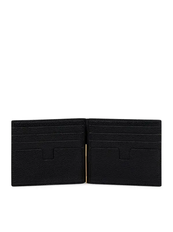 TOM FORD Soft Grain Leather Money Clip Wallet