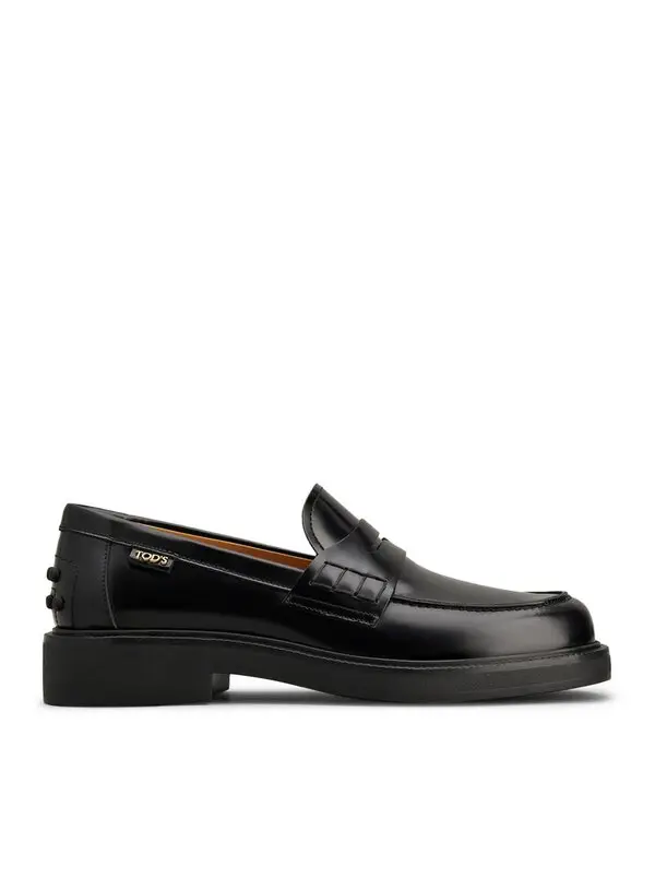 TOD'S Leather Loafers - Black