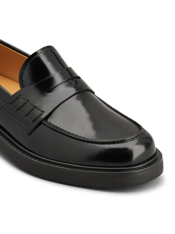 TOD'S Leather Loafers - Black