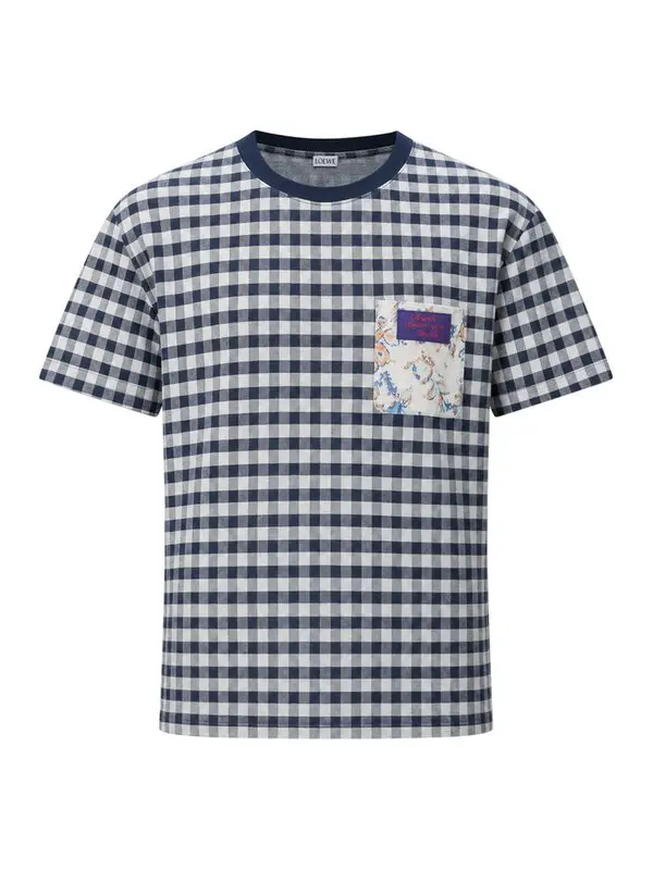 Loewe Checked Jacquard Cotton Jersey T-shirt