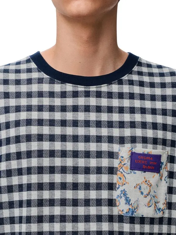 Loewe Checked Jacquard Cotton Jersey T-shirt